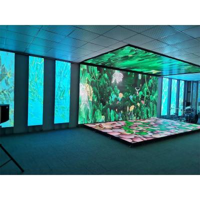 China Binnen Openlucht Interactief Stadium 3.91mm Tegel 500X500mm van Smd van P4.8 Dance Floor Comité het Schermhuur die Geleide P3.91 P4 adverteren Te koop