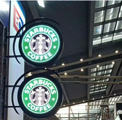 Cina Segno dell'esposizione di LED del cerchio di attaccatura di parete dello schermo SMD Logo Round Screen Outdoor P2.5 P4 di pubblicità di Wifi in vendita