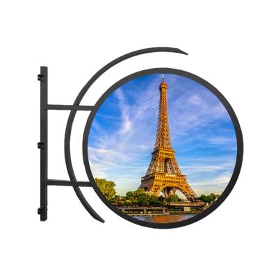 Cina Il deposito all'aperto impermeabile parteggiato doppio di P3 P4 P4.68 intorno alla circolare del cerchio dello schermo di Digital del bordo del segno modella Logo Led Display in vendita