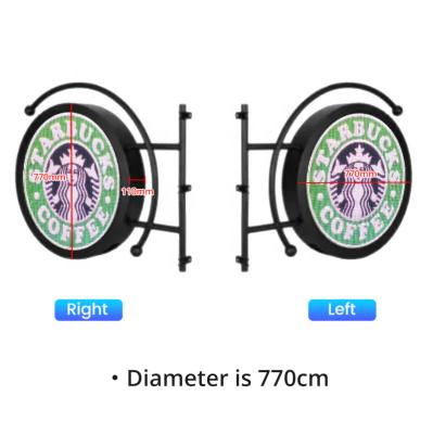 Cina Il deposito all'aperto impermeabile parteggiato doppio di P3 P4 P4.68 intorno alla circolare del cerchio dello schermo di Digital del bordo del segno modella Logo Led Display in vendita