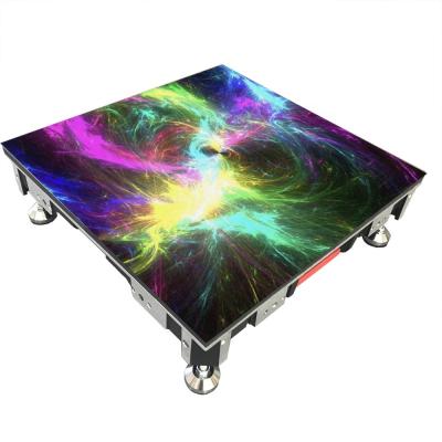 China Führte farbenreiche wechselwirkende programmierbare P3.91 P4.81 DJ Stand-Stange Dance Floor IP65 Bildschirm zu verkaufen