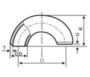 stainless steel 180º elbow