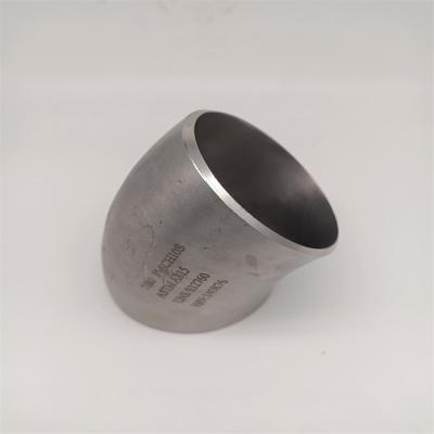 China 45° Elbow Long Radius ASME B16.9 BW WROUGHT-S ASTM A 234 GR. WPB GA-E-60112 for sale