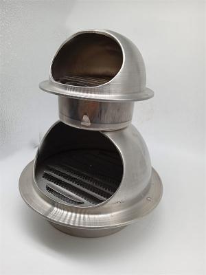 Cina Il giro di acciaio inossidabile del cappuccio 6inch dello sfiato della parete copre la griglia di ventilazione dello sfiato in vendita
