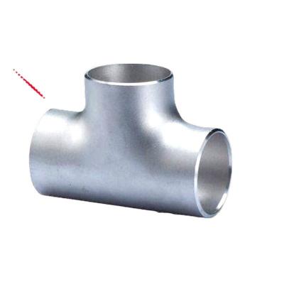 China Hot selling Sanitary Stainless Steel SS304 SS316L DN25 Weld Equal Tee Pipe Fittings Polished Tee for sale