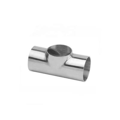 China Food  Grade Sanitary  SS316 Stainless Steel Pipe  Fitting Tee for sale