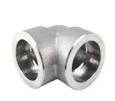 China Stainless Steel Forged Pipe Fittings 90 Degree Socket-Weld Elbow LR/SR Radius B16.11 for sale