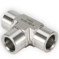 China Stainless Steel Butt Weld Equal Reducing Seamless Tee Pipe Fitting Custom Size for sale