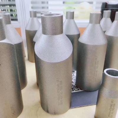 China TOBO Customized Titanium Alloy Swage Nipple ASTM B861 GR2 2'' X 1'' SCH10S X SCH40S Forged Pipe Fittings for sale
