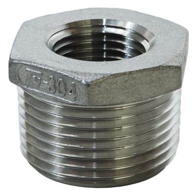 China Stainless Steel High Pressure Forged Pipe Fittings NPT/BSPT Male Thread Hex Plugs for sale