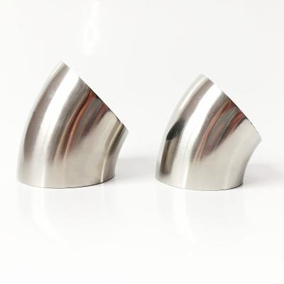 China Soldadura por embocadura Cotovelo de aço inoxidável 45 graus Cotovelos forjados acessórios de tubos de alta pressão Ss304/316 à venda