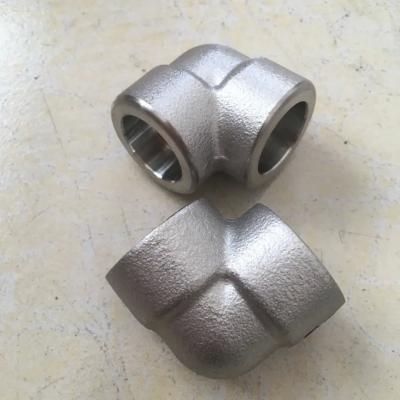 China 1/2 Inch 3000# Forged Carbon Steel Socket Weld 4 In. 90 Degree Pipe Elbow Fitting for sale