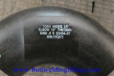 China JIS G3454/57 codos del grado LR de S400/de TPY Mariloy 90, PESO 13M M de la pulgada OD10 en venta