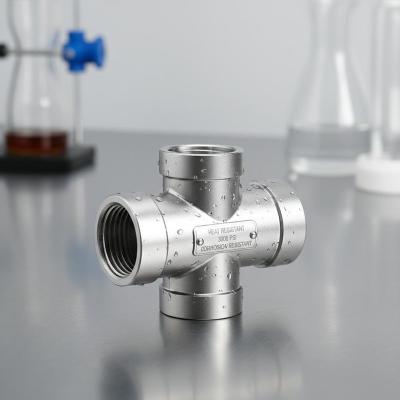 China Stainless Steel Tee with 3000 Psi Pressure Rating, 1000°F Heat Resistance, and Corrosion Resistance for Industrial Piping for sale