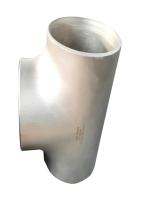 China Butt Welding Equal Tee Pipe Fitting ASTM A815 UNS S32750 Carbon Steel 90 Degree Outlet for sale