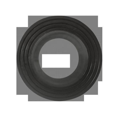 China Butt Fusion Stub End Black PE Flange Adaptor Plastic Tubes HDPE Pipe Fitting for sale