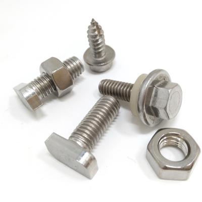 China Fasteners Stainless Steel Ss Hex Bolt And Nuts Washer A2-70 304 316 CNC Lathing BOLT for sale