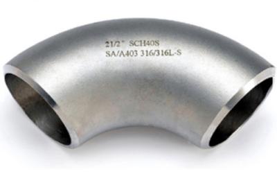 China Las colocaciones de la soldadura de extremo tuberías el radio largo de acero inoxidable de las instalaciones 304 SCH10S BW codo de 90 grados en venta
