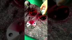 Stainless Steel Flat Welding Flange Spray Test