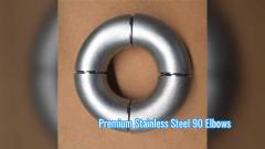 Premium 316 304 Stainless Steel 90 Degree Elbow Pipe Fitting