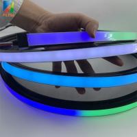 China Digital Addressable LED Neon Rope Light Strip Programmable 12v Black Silicone Material for sale