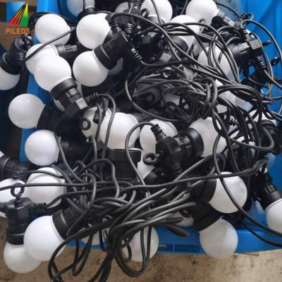 China Spherical LED String Lamp , Lucency Milky christmas rope lights outdoor for sale