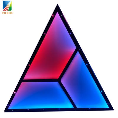 China Dream Color RGBIC Programmable Triangle Lamp 12V Addressable DMX LED Panel for Bar Lights Stage Event Disco DJ Night Club Decor for sale