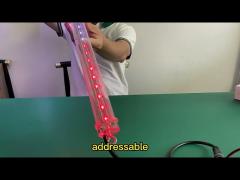 madrixs Diameter 30mm 360 view 3d Magic Bar club falling star dmx 3d rgb led meteor tube LED Pixel T