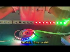 Popular Bar Lighting DC24V DMX512 RGBW 60LEDS/M 20pixels/M LED flexible strip UCS512