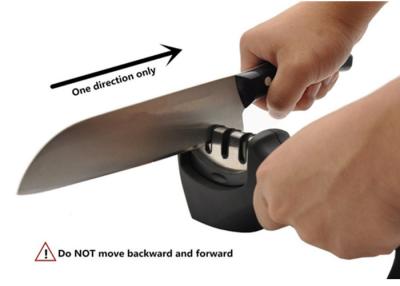 China 3 Stage Ceramic Knife Sharpener Egde Knife Sharpener For Steel Straight Knives for sale