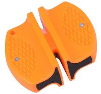 China Portable Plastic 2 Stage Knife Sharpener Camping Tools With Dry And Clean for sale