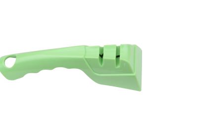 China Kitchen Tools Green Knife Sharpener , Coarse And Fine Knife Sharpener 180 * 62 * 55mm for sale