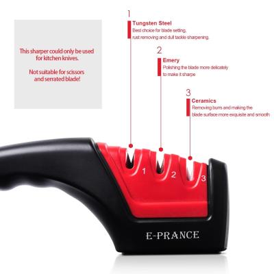 China ABS Plastic Size 217 x 48 x 79mm Household Knife Sharpener With CE Approved for sale