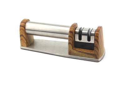 Κίνα Sharpener μαχαιριών κουζινών ανοξείδωτο 2 Sharpener σκηνικών μαχαιριών 200 * ο Μαύρος 62 * 64mm προς πώληση