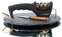 China ABS Plastic Tungsten Diamond Ceramic Knife Sharpener Machine with Handle for sale