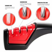 China Manual Handle Household Knife Sharpener Mini Knife Sharpener 240g Weight for sale