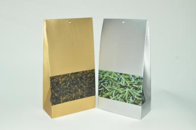 China Bolsos de papel de encargo del regalo para el té que empaqueta, bolso de papel del acondicionamiento de los alimentos de la tarjeta para el supermercado en venta