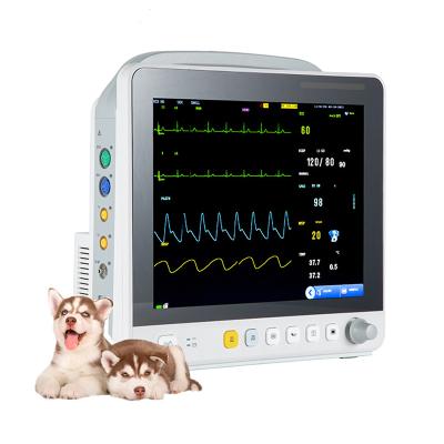 China 12.1inch Portable Vet Multi-parameter Monitor Yonker VE 12 Monitor Veterinary Multi-parameter 8 Monitor Price for sale