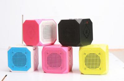 China Cube Colorful 5w driver portable wireless bluetooth speaker for outdoor sport for sale