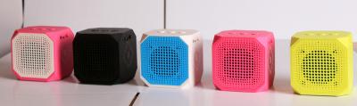China Red / Blue square portable wireless bluetooth speakers for laptop computers for sale