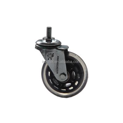 Cina Industrial 3 Inch PU Office Chair Caster Wheels Replacement Swivel Stem Wheels in vendita