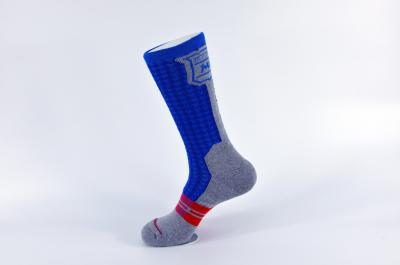 China Spandex/grüne athletische Basketball-Socken Elastane mit den antibakteriellen/Gleitschutzmaterialien zu verkaufen