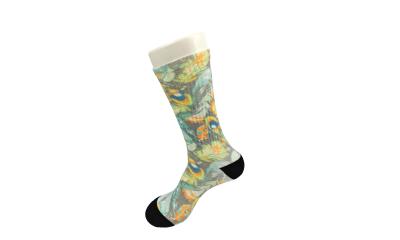 China Blau/Grün strickten Unisex-3D Drucksocken mit Schweiss-saugfähigen Materialien zu verkaufen
