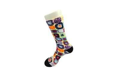 China Los adultos unisex coloridos 3D imprimieron calcetines con los materiales antibacterianos de las telas en venta