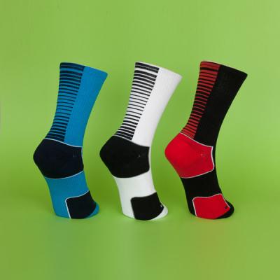 中国 汗-吸収性材料が付いている環境友好的な綿のスポーツの足首のソックス 販売のため