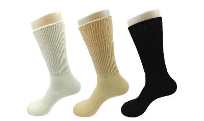 China Rode/Zwarte Katoenen Diabetesomloopsokken voor Unisex-Volwassenen Antislip Te koop