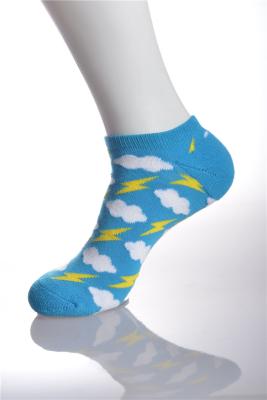 Cina Calzini correnti ultra sottili organici del blu del cotone per la dimensione su ordine degli adulti unisex in vendita