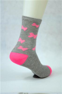 China Adults / Children Pink Room Anti Slip Socks with Odor Resistant Material for sale