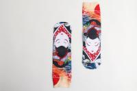 China Custom 3D Printed Sublimation Socks DTM Ground 144 Needle Polyester Spandex for sale