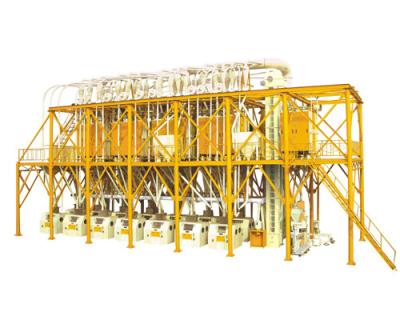 Cina Cassaforte di configurazione della costruzione della struttura della macchina del mulino da grano di 100 t/h in vendita